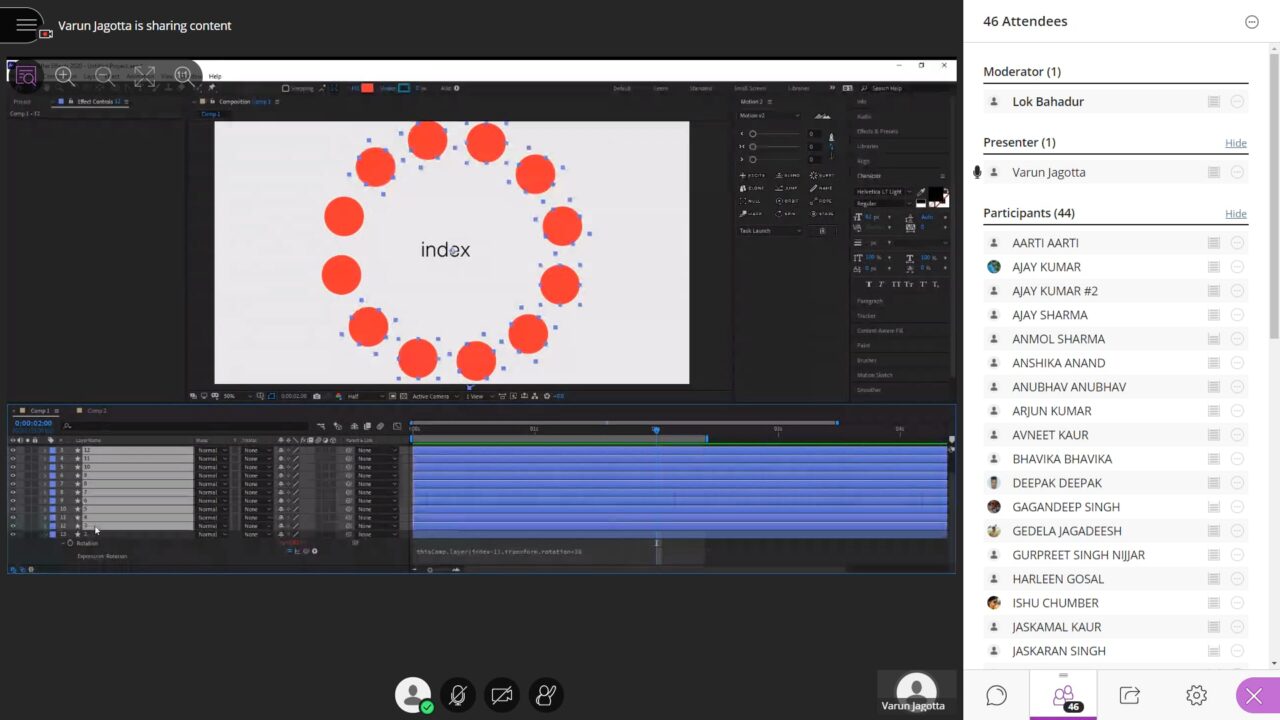 Advance Guest lecture on Animation and Motion Graphics