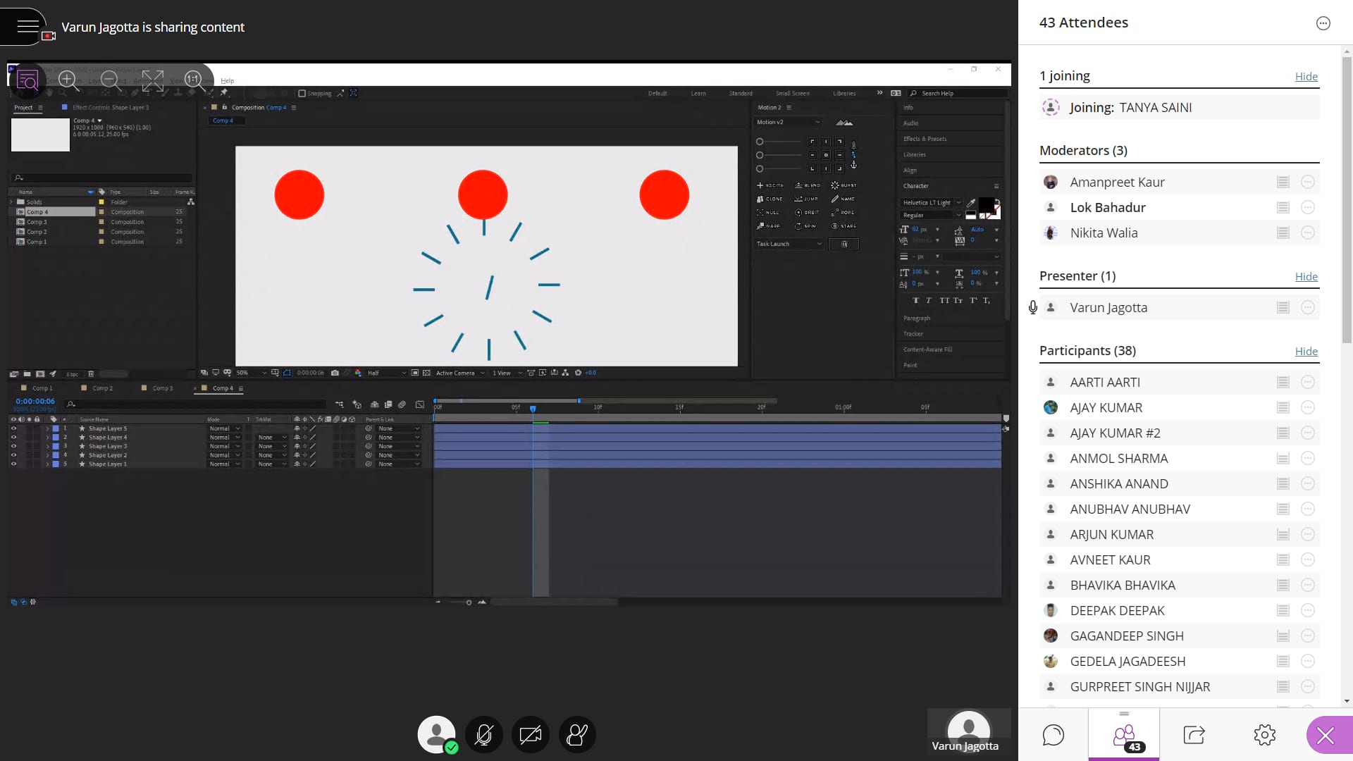 Advance Guest lecture on Animation and Motion Graphics