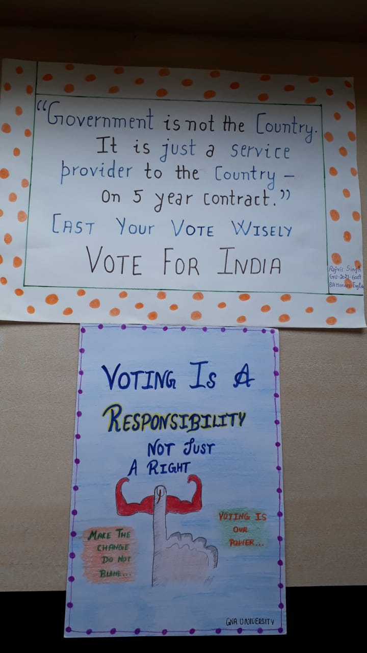 Slogan Writing Competition under SVEEP Activity | GNA University