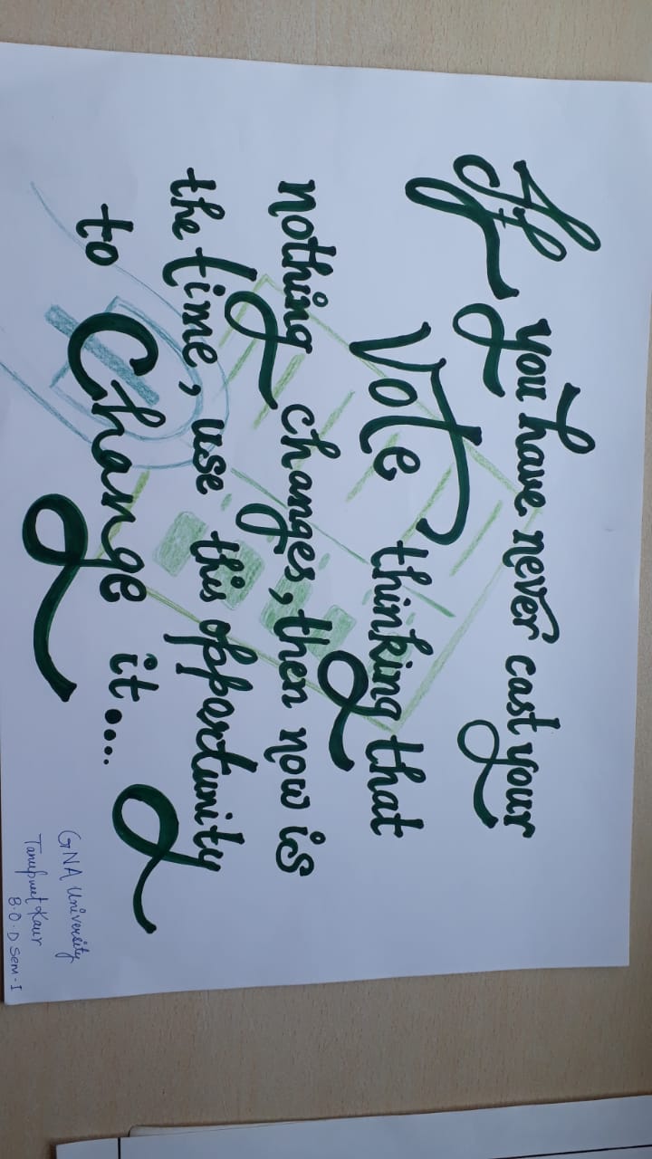 Slogan Writing Competition under SVEEP Activity | GNA University