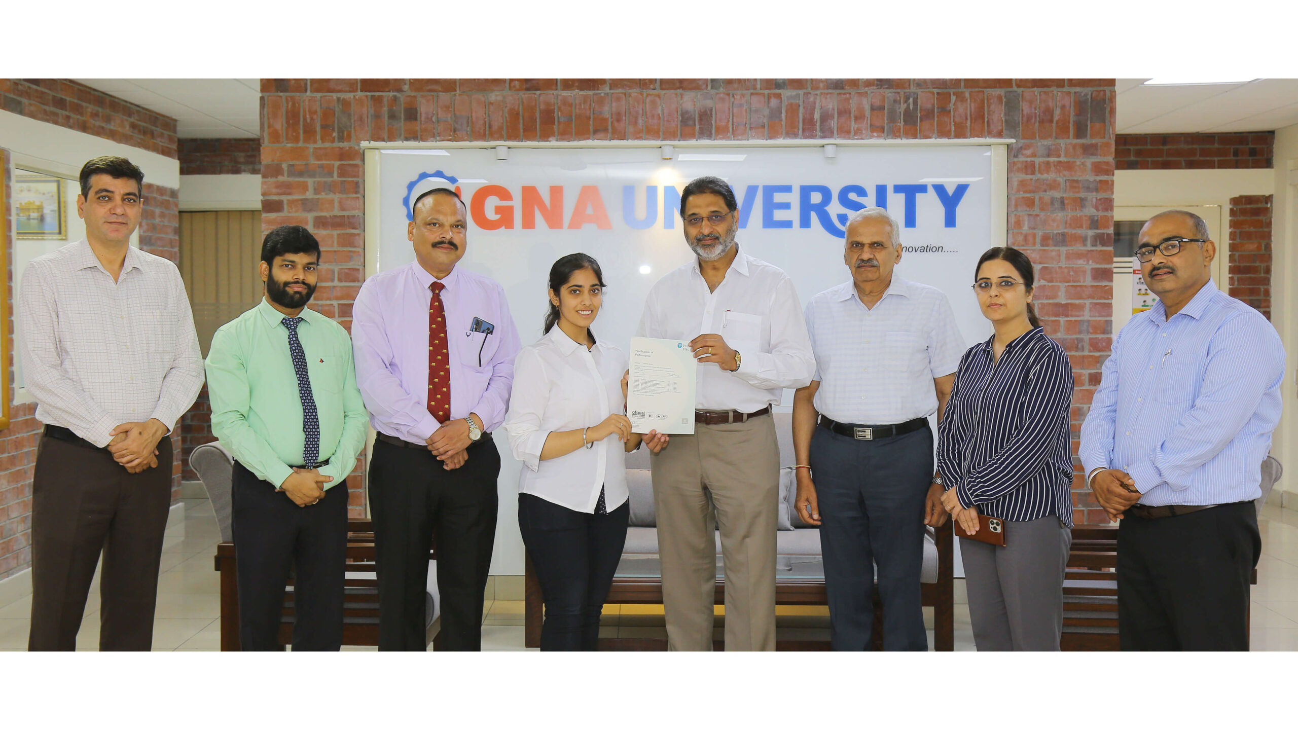 Awarding HND Certificate to Level 4