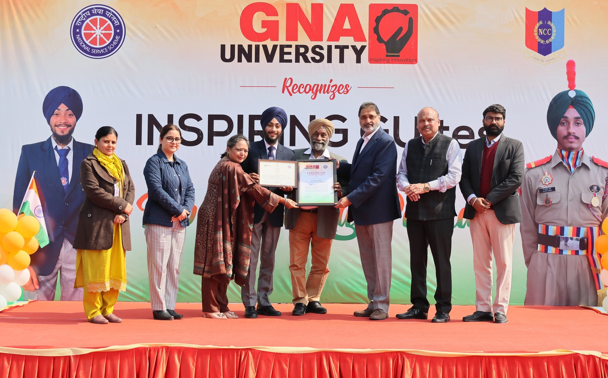GNA University Honors Its Republic Day Parade Heroes